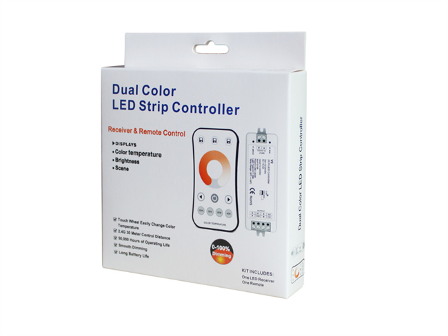2.4G RF Color Temperature LED Strip Remote Controller For Color Box Set