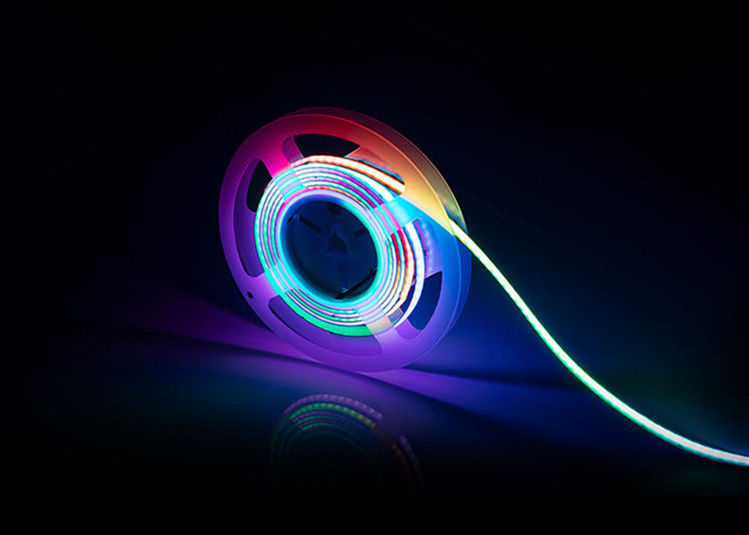High Density COB LED Flexible Strip Spot Free DC 5V 12mm Wide Digital ...