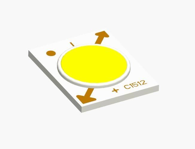 High CRI C1512 COB LED Diode / High Lumens Mini Led Diode For High Bay ...