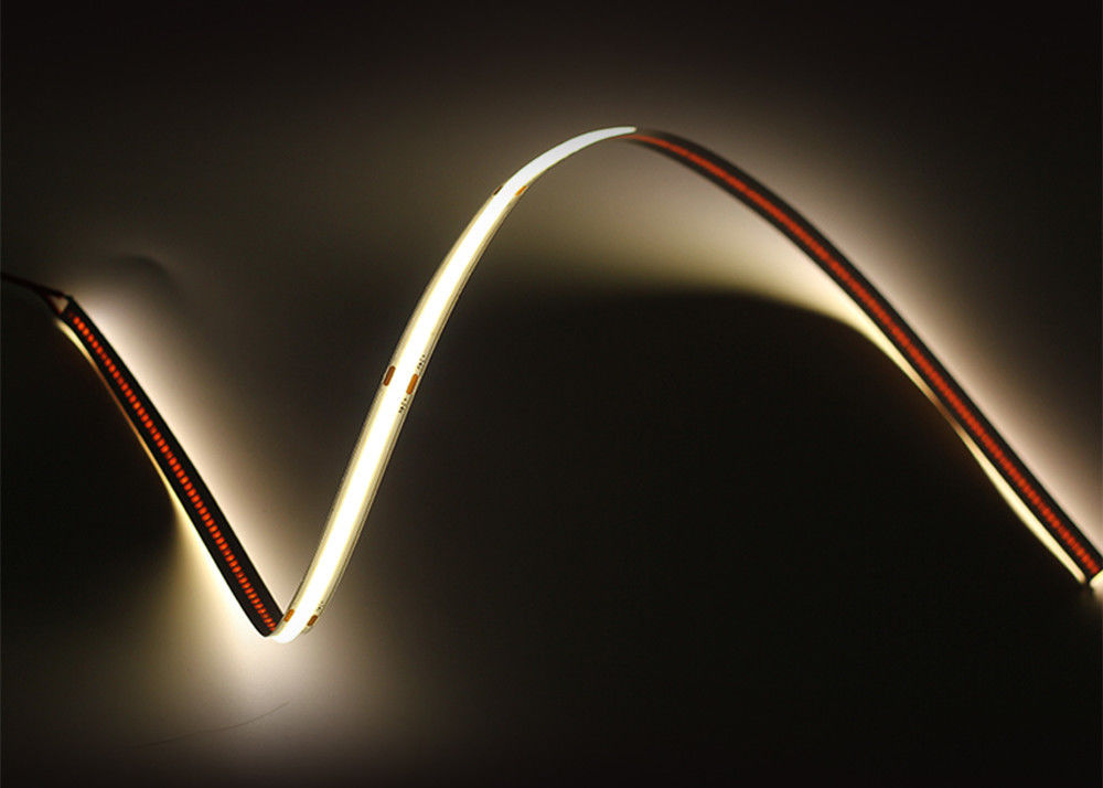 COB LED Strip Light Dot Free 10W 384 LED Per Meter 8mm PCB Width RA95
