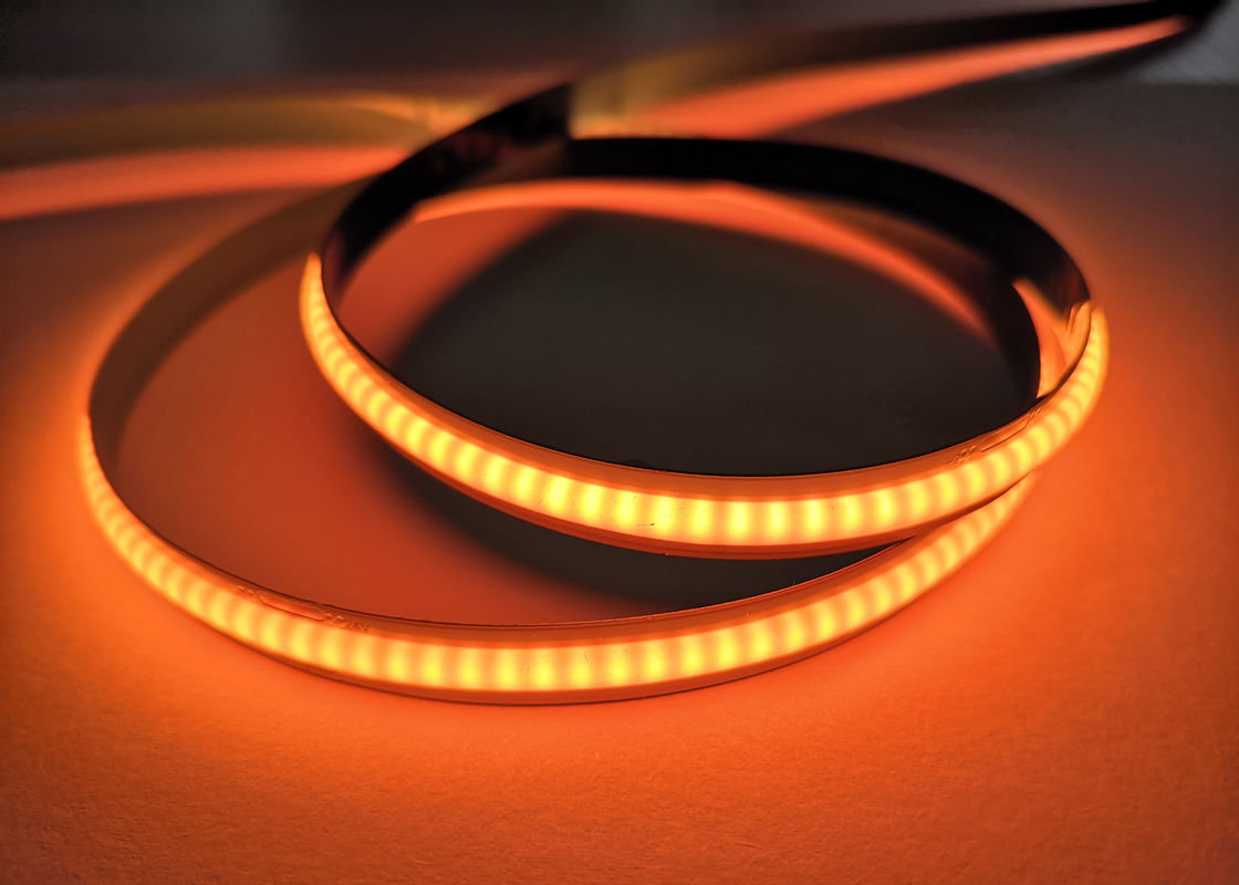 COB Orange Led Strip Lights For Aluminum Cabinet 24V And 320 Led/M ...