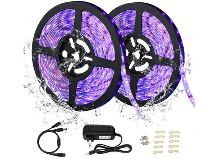 LED UV Black Light Strip Kit 12V LED Ribbon Light Strip 2835 IP65 ...