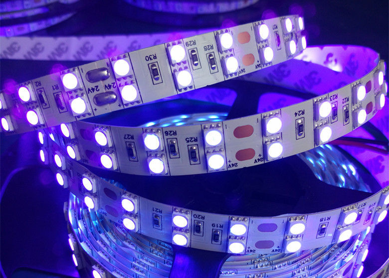 UV Ultraviolet 365nm 385nm 395nm 405nm 5050 double Row UV LED Strip 120 ...