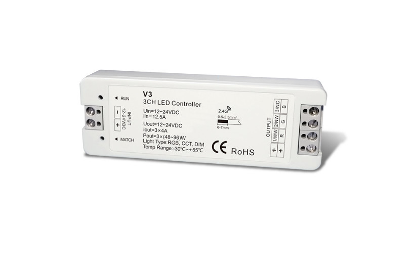 Constant Voltage Programmable LED Light Controller 3 Channels With High ...