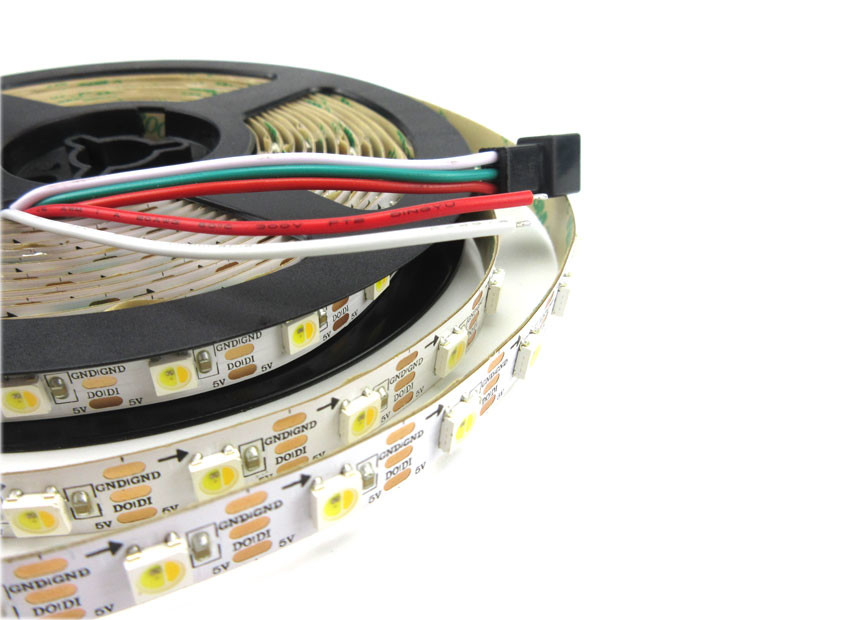 Double Color Programmable LED Light Strip Individually Addressable ...
